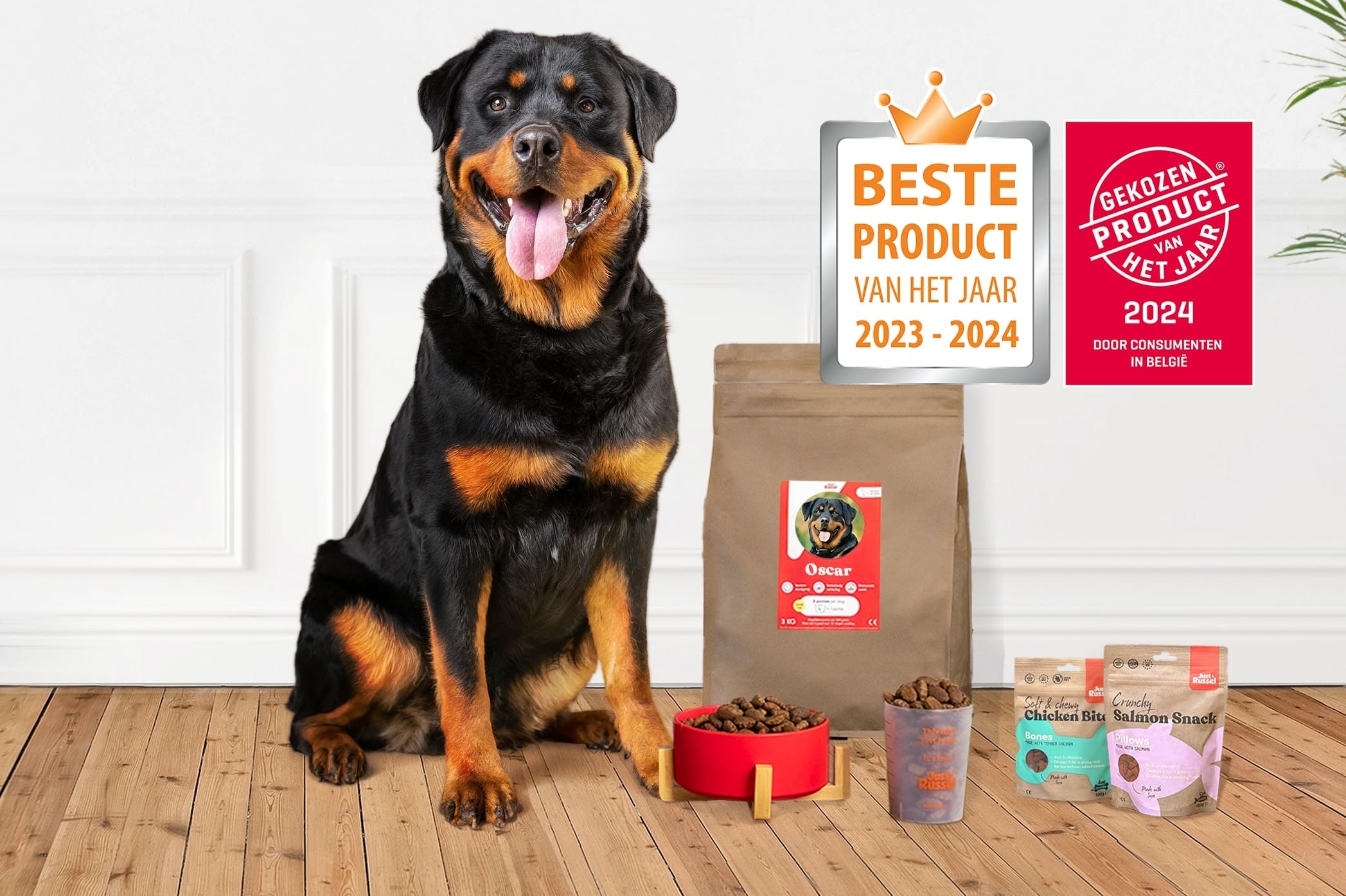 Rottweiler - hondenvoer op maat - Just Russel Rottweiler - hondenvoer op maat - Just Russel